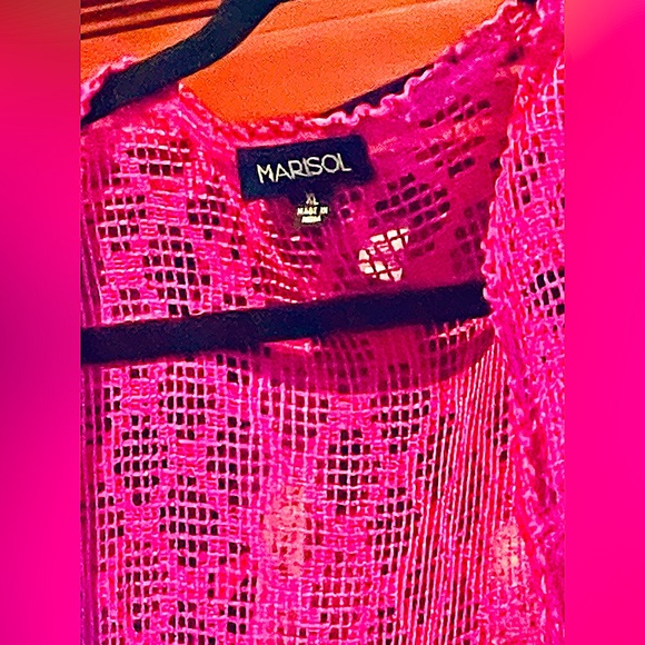 Marisol | Tops | Lace Vintage Crochet Blousevest Drawstring Sleeveless ...